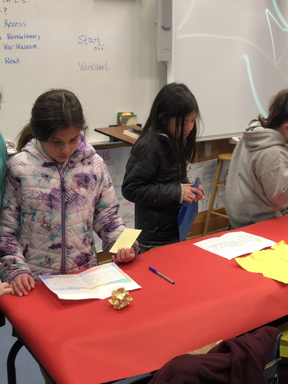 Classroom News – 4th Grade Revolutionary War Museum – Saint Helena School